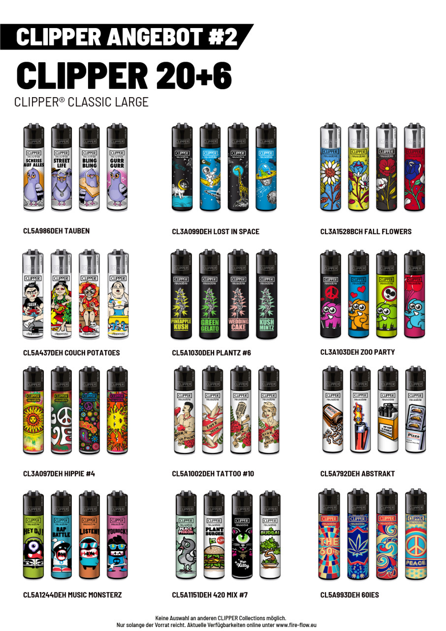 CLIPPER® Großhandel für Headshops – Neuste Collections